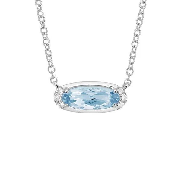 14k white gold aquamarine necklace store