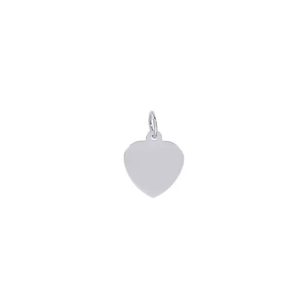 Sterling Silver Engravable Heart Charm