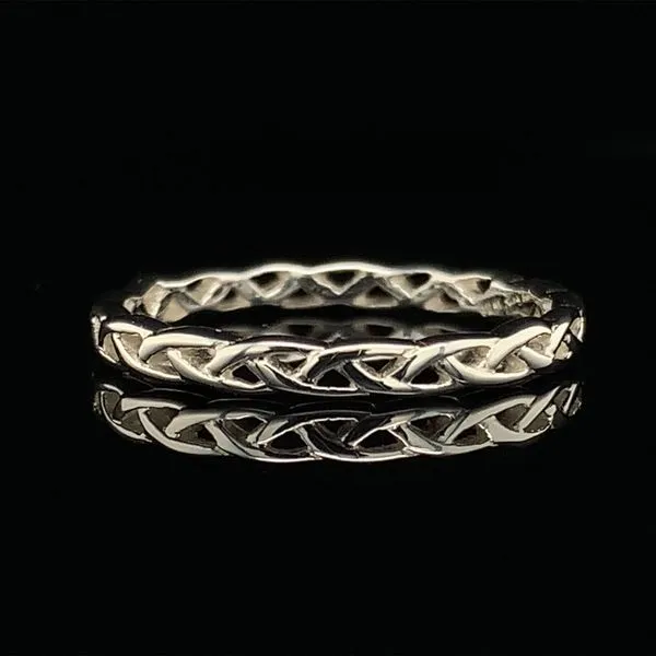 Keith Jack Celtic Silver Weave Knot Tulla Ring