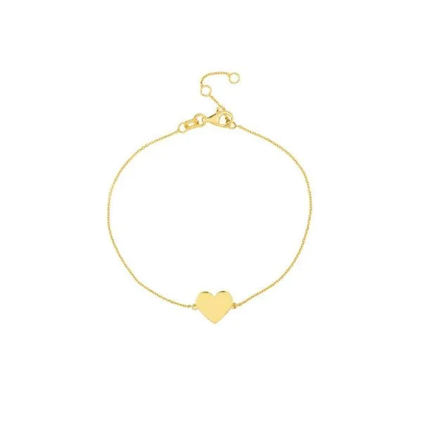 Simple Gold Heart Bracelet