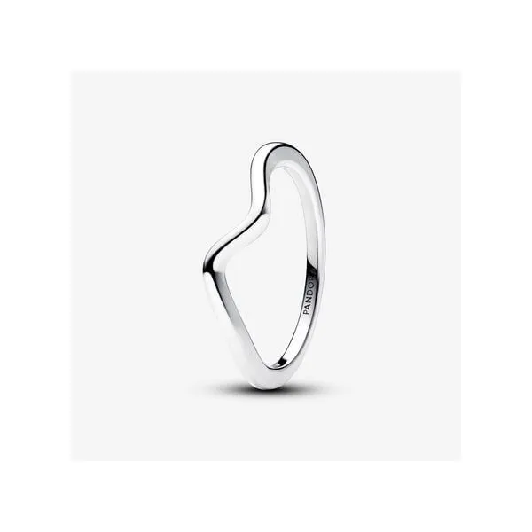 Pandora Polished Wave Ring Size 54 US 7 002 955 2002675 Nick T. Arnold Jewelers Owensboro KY
