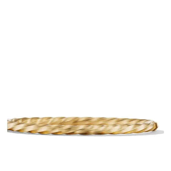 David Yurman 18kt Recycled Yellow Gold 4mm Cable Edge Bracelet Women 18kt Recycled Gold M